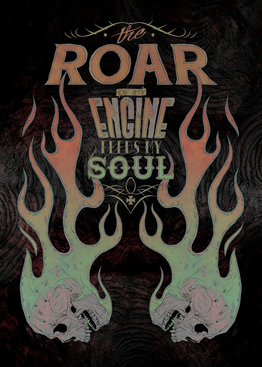 'Roar ' Poster, picture, metal print, paint by Toni Caputo | Displate