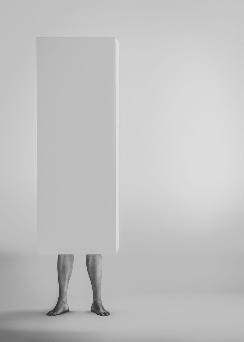 'Standing In A Oblong Box' Poster, picture, metal print, paint by Bob ...