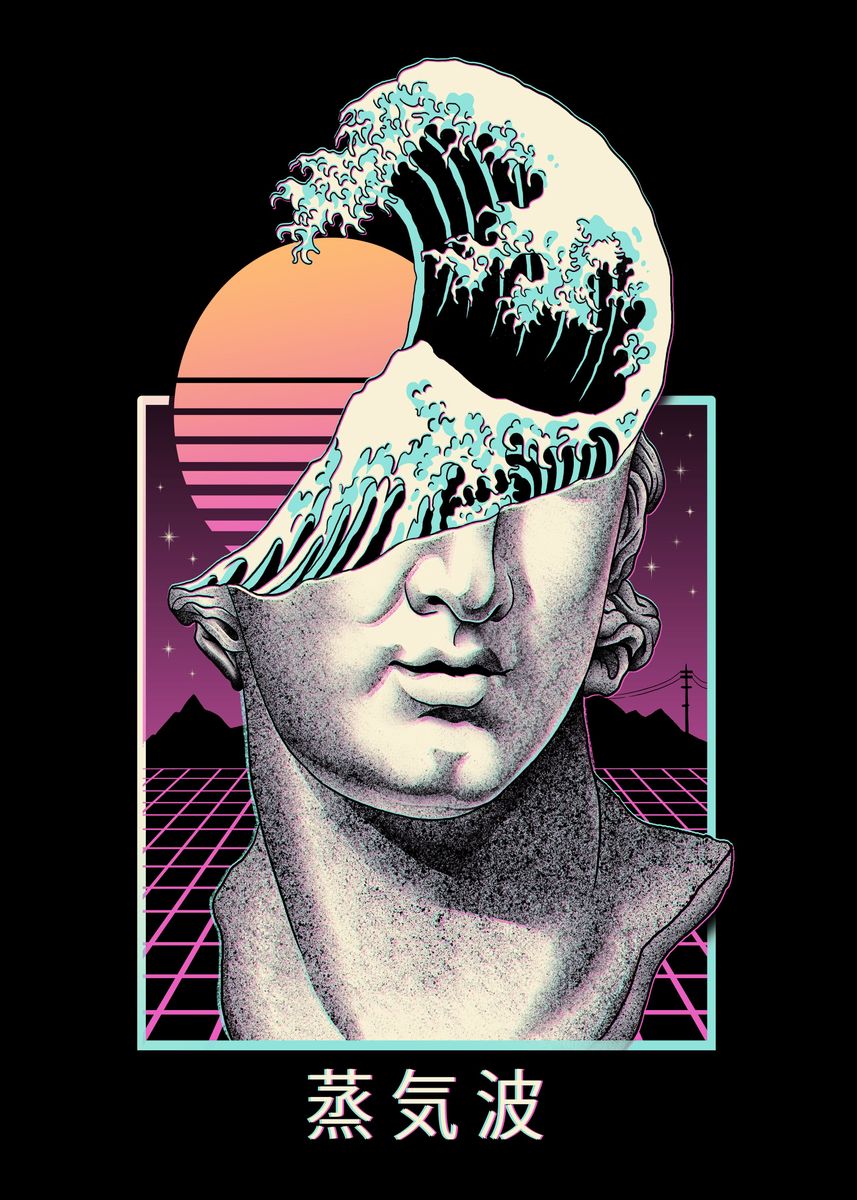 'Great Vaporwave' Poster, picture, metal print, paint by vp trinidad ...