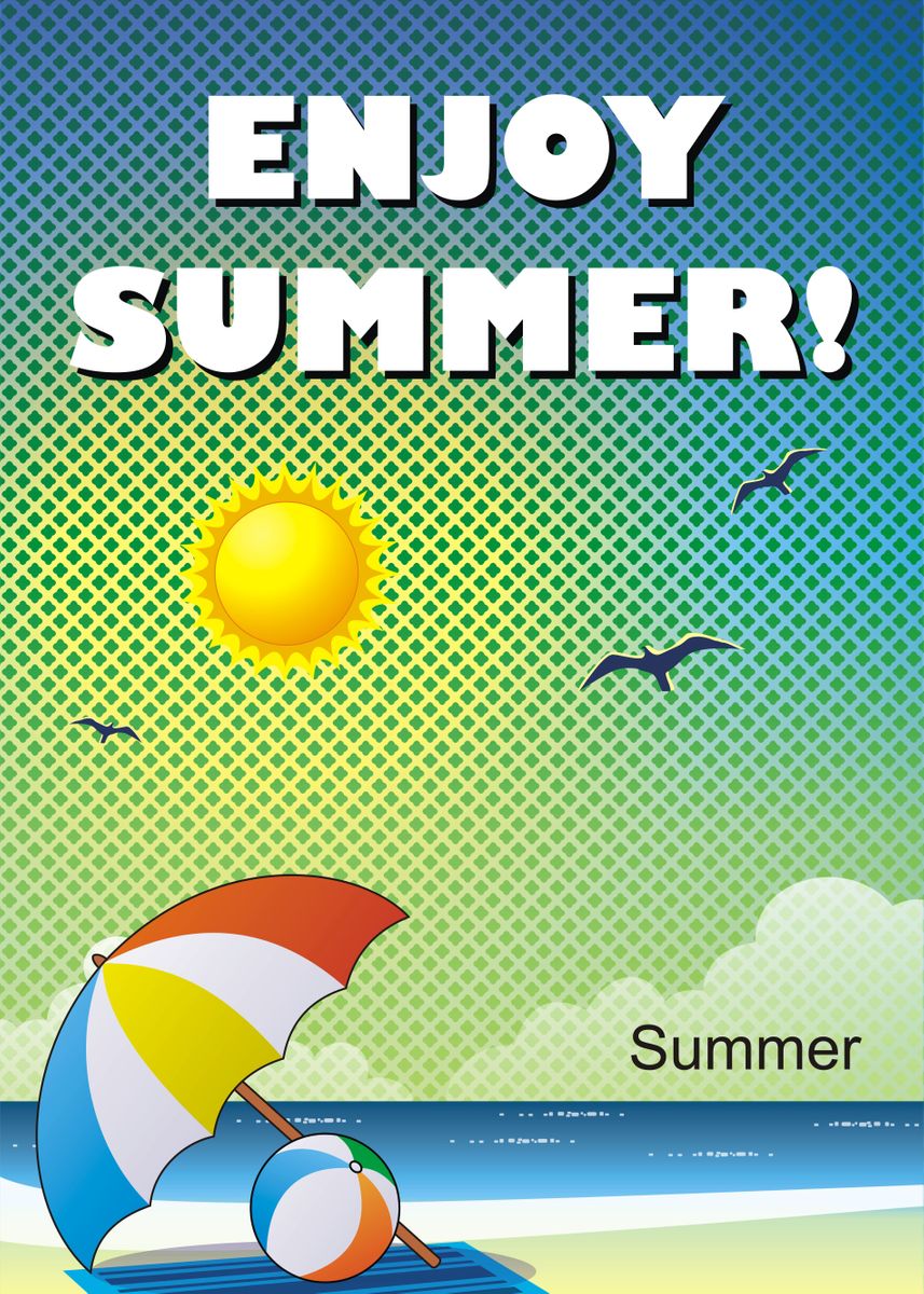 'Summer' Poster by Niño Jesús | Displate