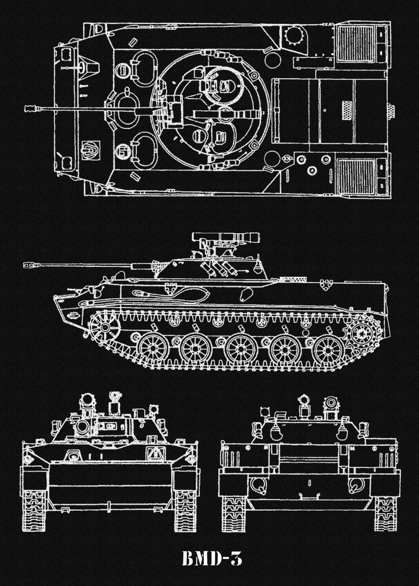 'BMD 5' Poster, picture, metal print, paint by Blueprint Expert | Displate