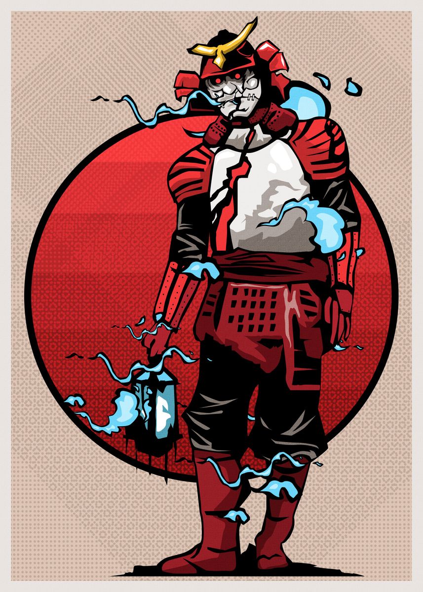 'Zombie samurai' Poster, picture, metal print, paint by Carjohn P ...