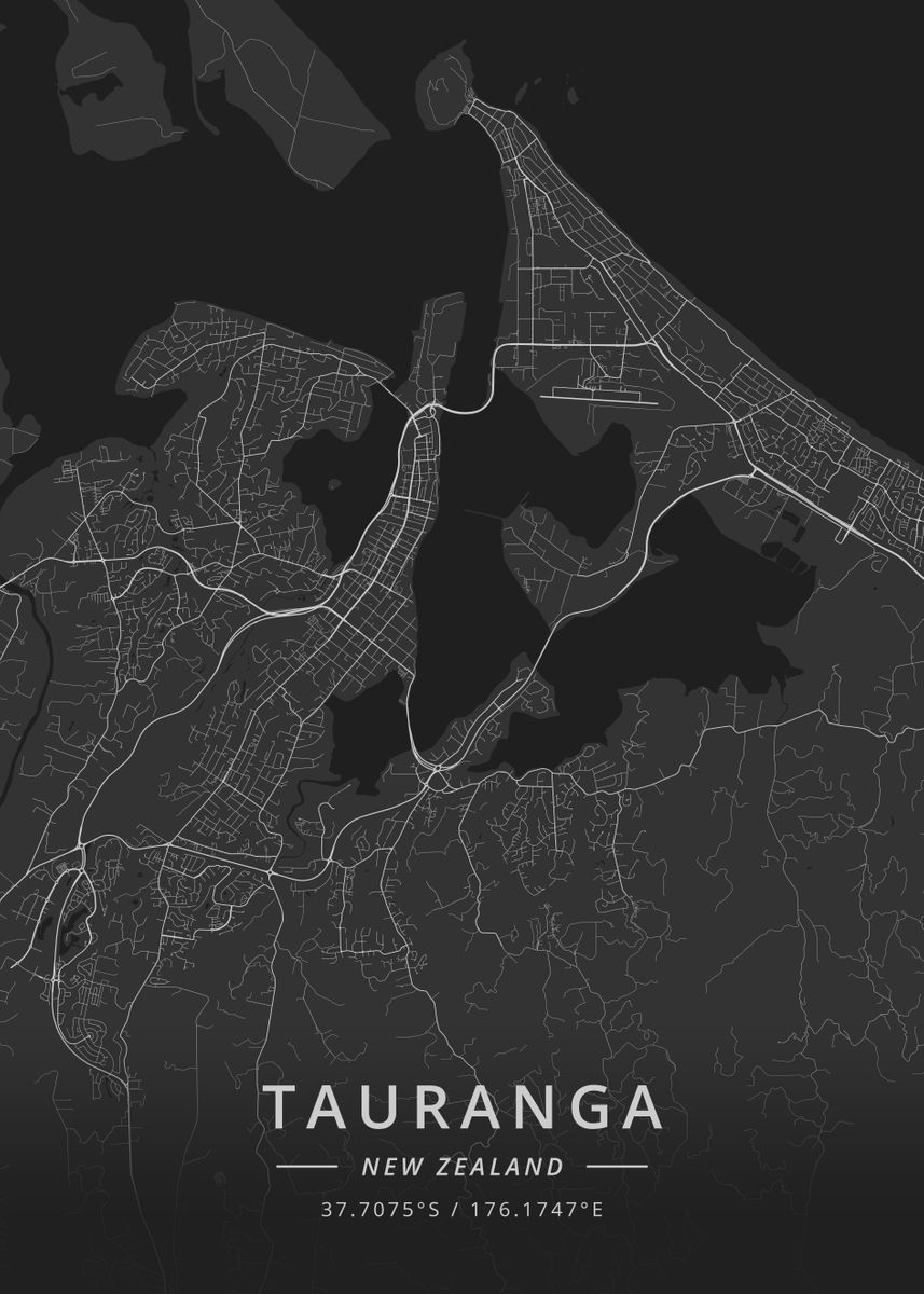 'Tauranga New Zealand' Poster, picture, metal print, paint by Designer ...