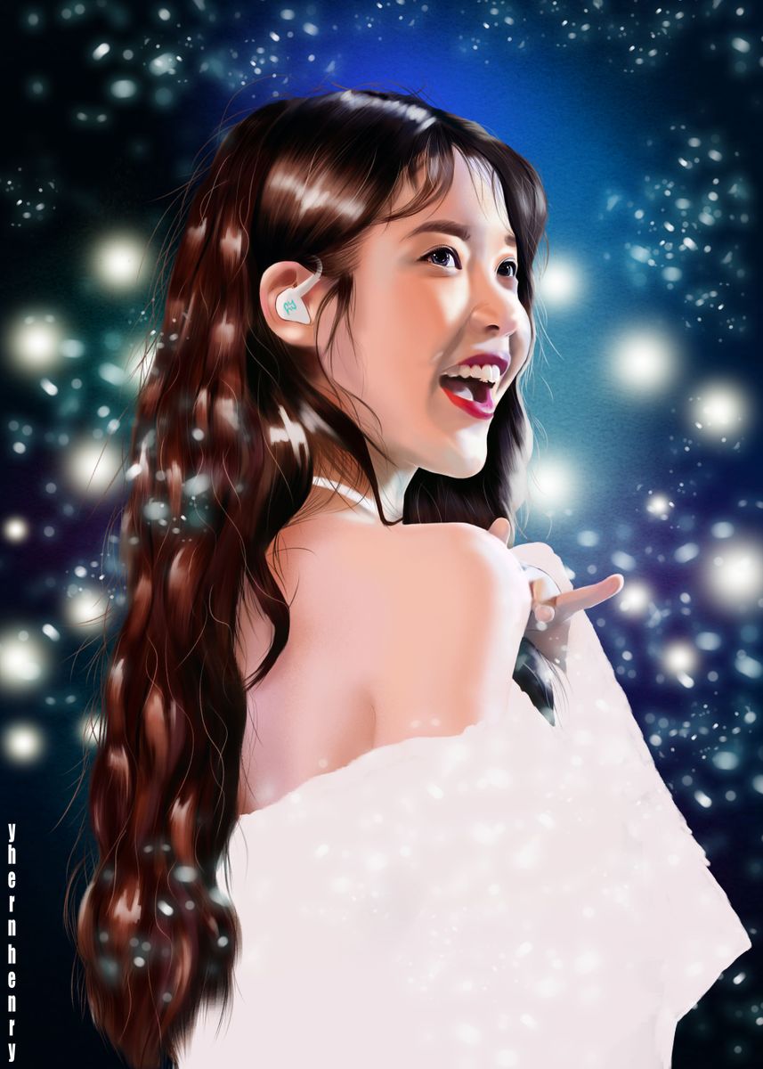 'IU ' Poster, picture, metal print, paint by Yhern Henry | Displate