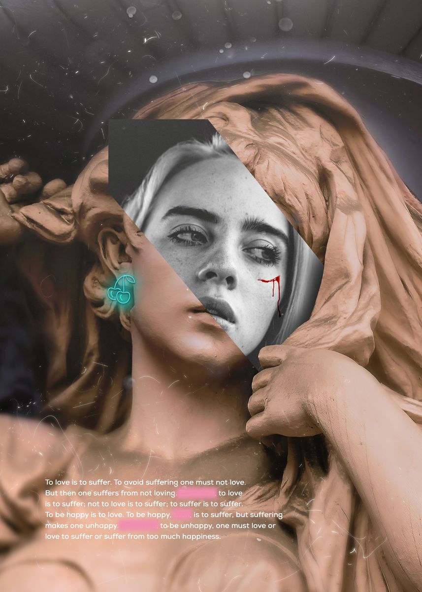 'SUFFER' Poster, picture, metal print, paint by Alper Teker | Displate