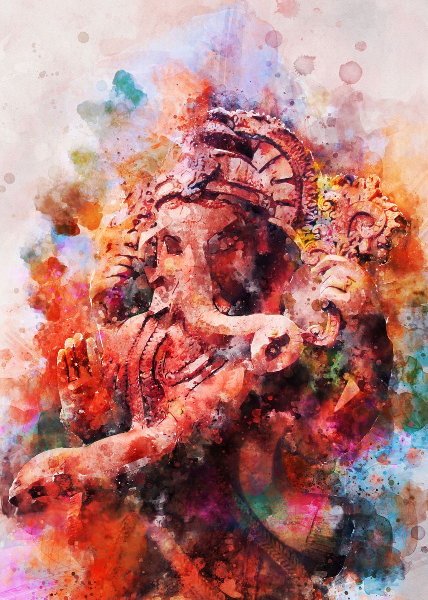 Ganesh Painting Abstract