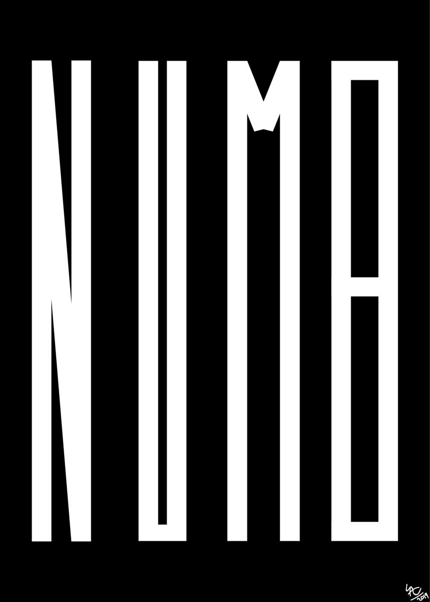 'NUMB' Poster, picture, metal print, paint by Sarp Atakan Çevik | Displate