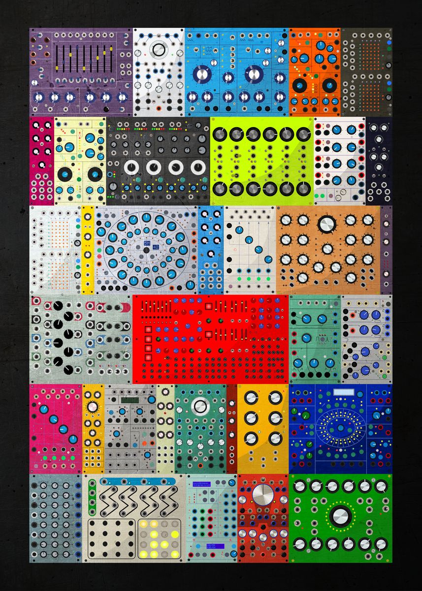 'Modular Dreams' Poster, picture, metal print, paint by Diego Madero ...