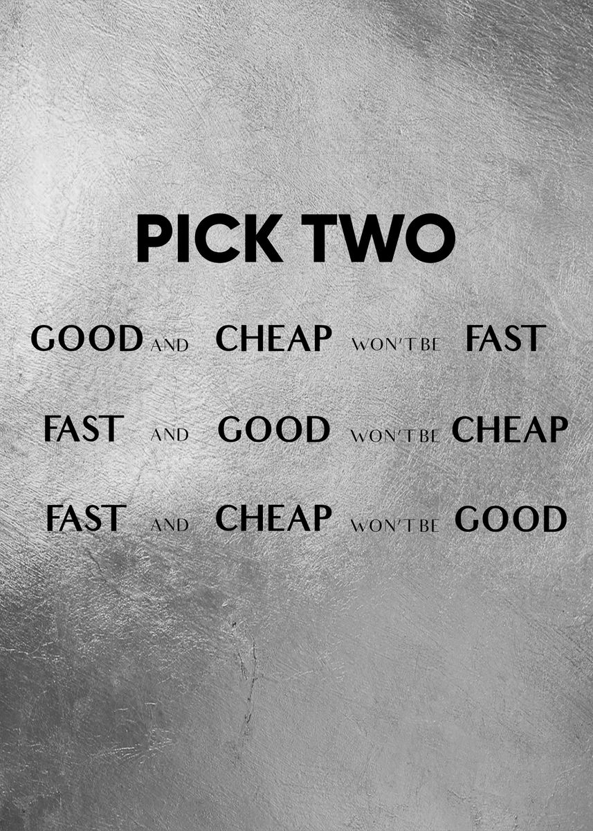 'Pick Two' Poster, picture, metal print, paint by Conceptual ...