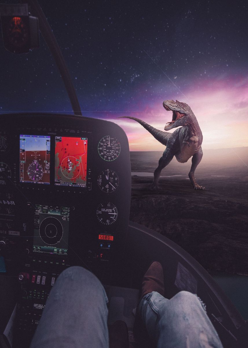 'TREX' Poster, picture, metal print, paint by Bhavuk | Displate