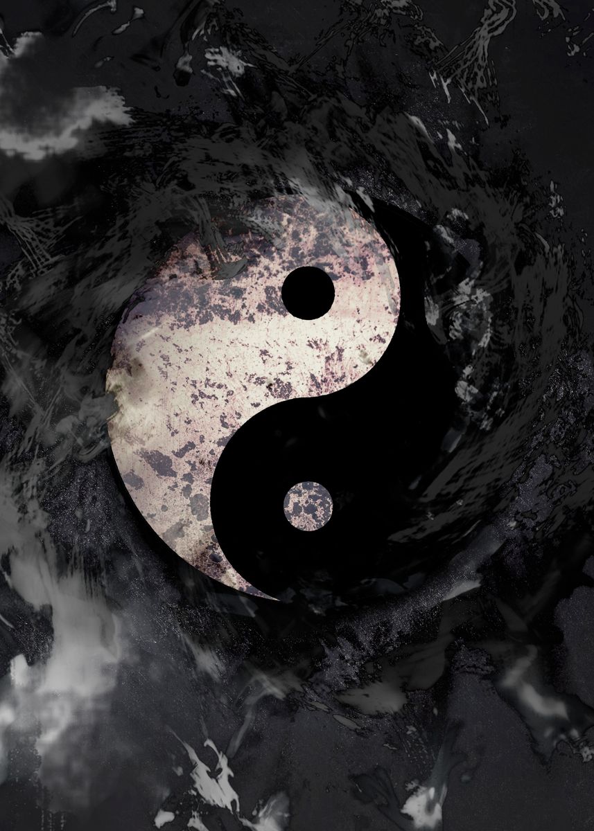 'Yin Yang' Poster, picture, metal print, paint by MCAshe Art | Displate