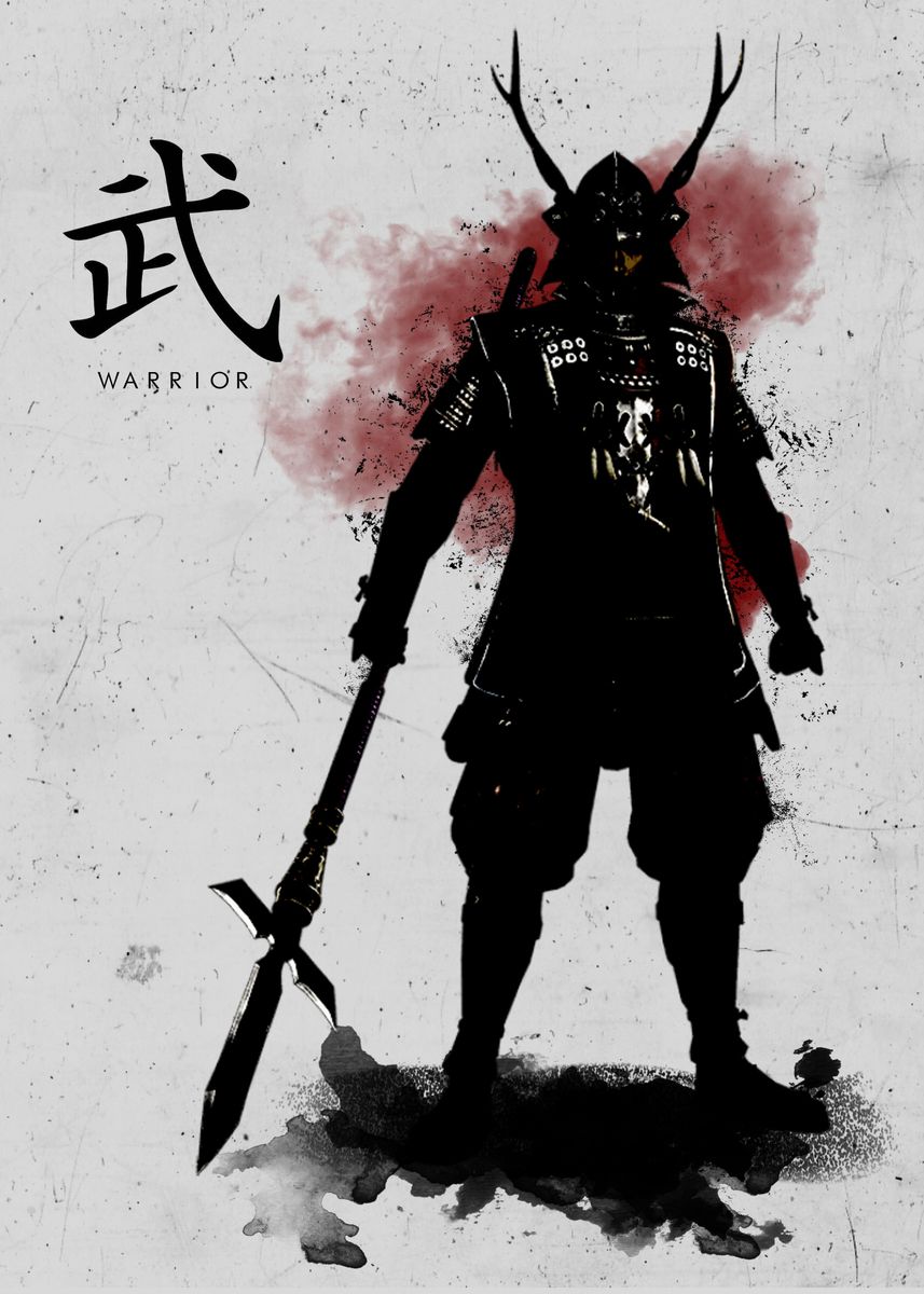'Warrior' Poster, picture, metal print, paint by Rykker o7 | Displate