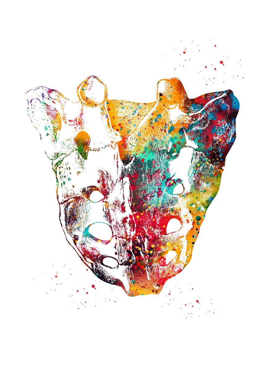 'Sacrum' Poster, picture, metal print, paint by Erzebet Prikel | Displate