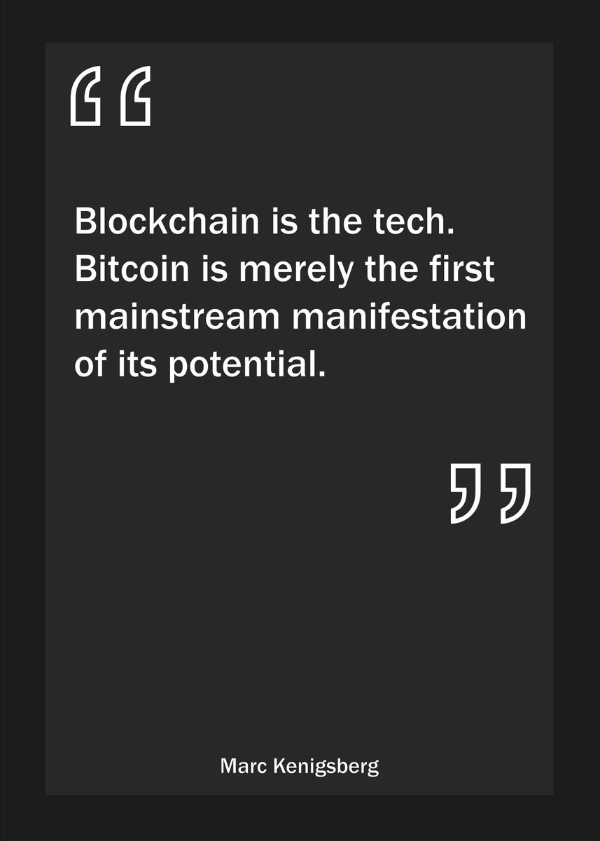 'Bitcoin Marc Kenigsberg' Poster, picture, metal print, paint by ...
