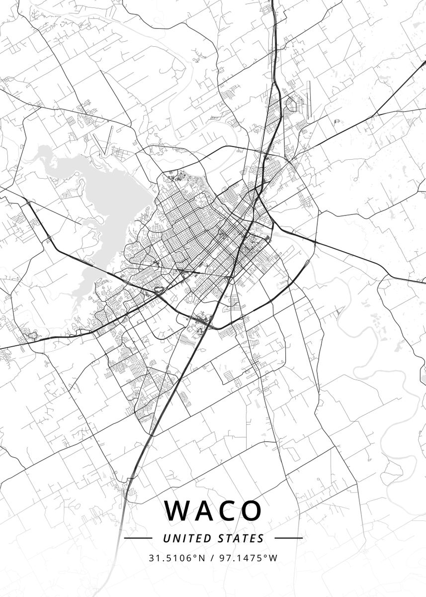 'Waco United States' Poster, picture, metal print, paint by Designer ...
