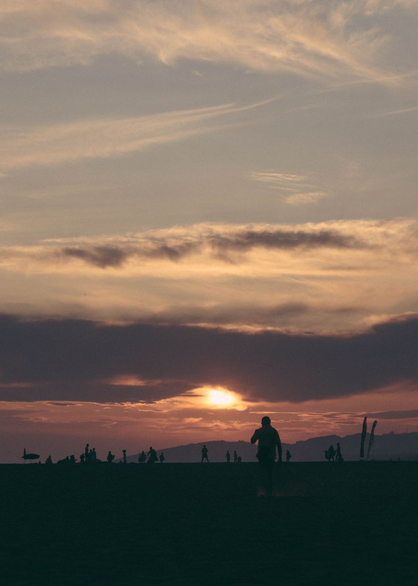 'Sunset' Poster, picture, metal print, paint by Andjela Bulatovic ...