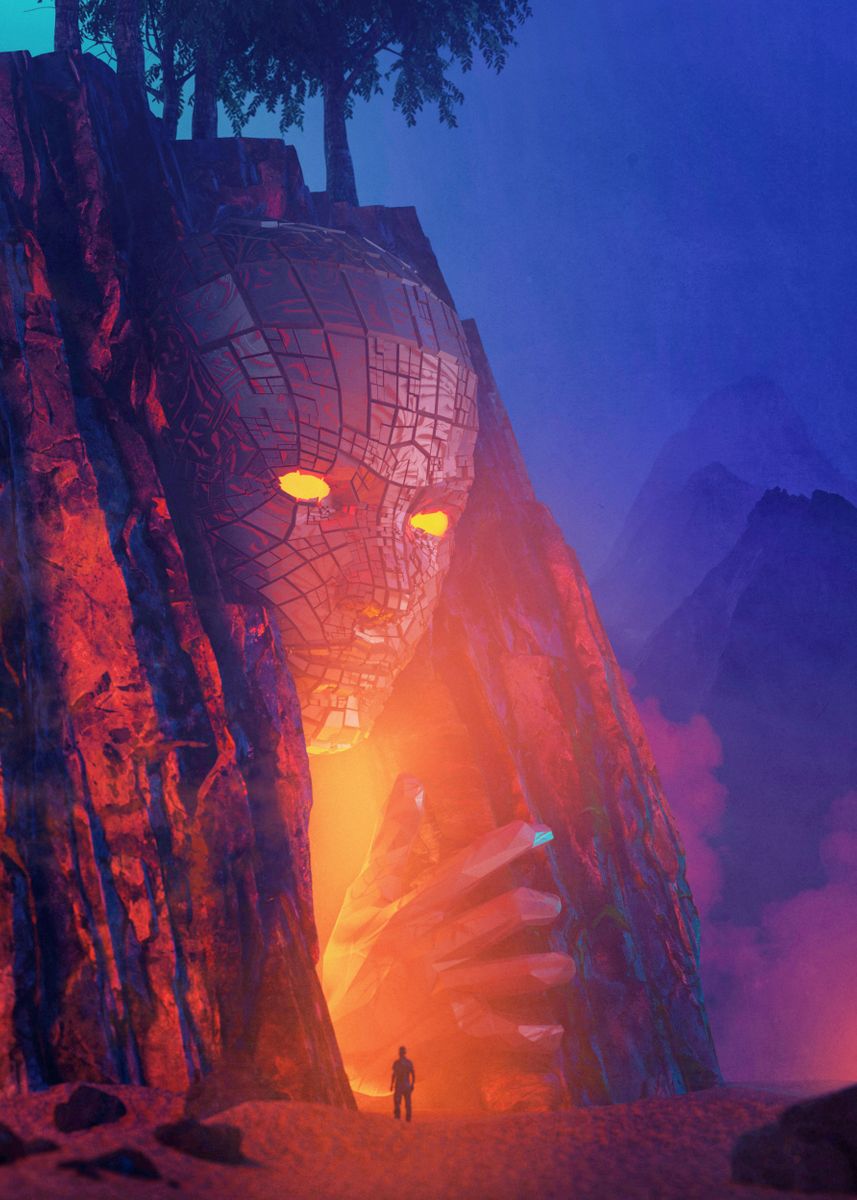 'Oracle' Poster, picture, metal print, paint by Shørsh | Displate