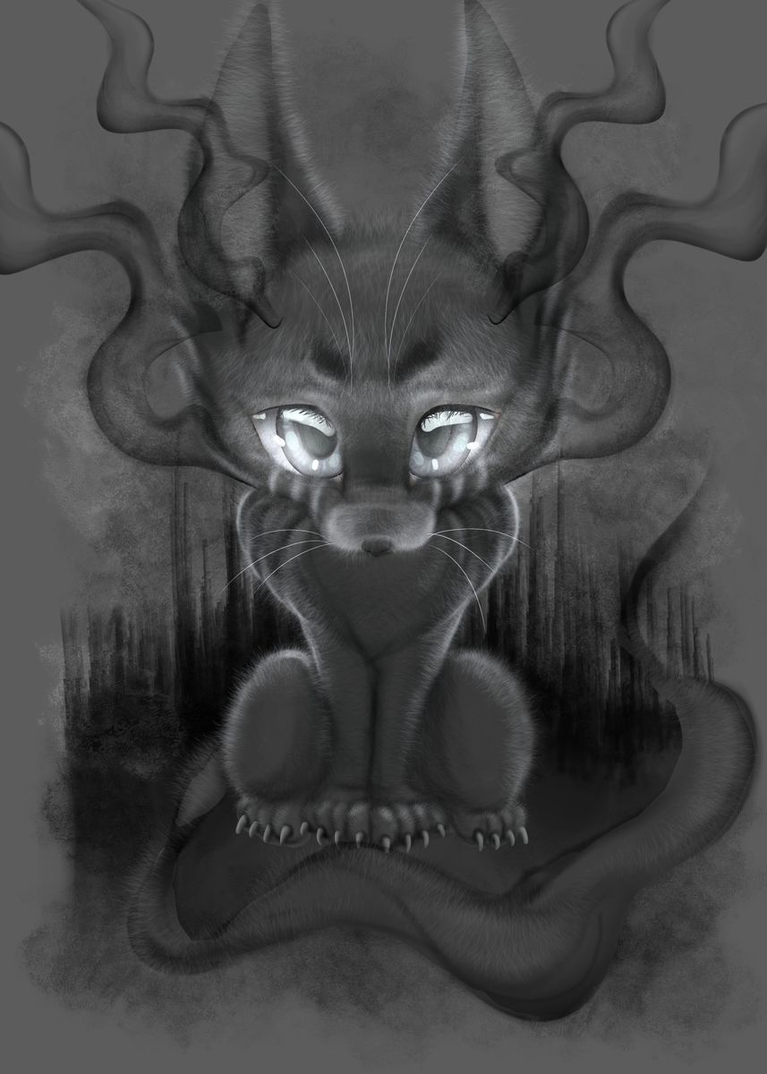 'Shadow fox' Poster, picture, metal print, paint by Elisabetta Luana La ...