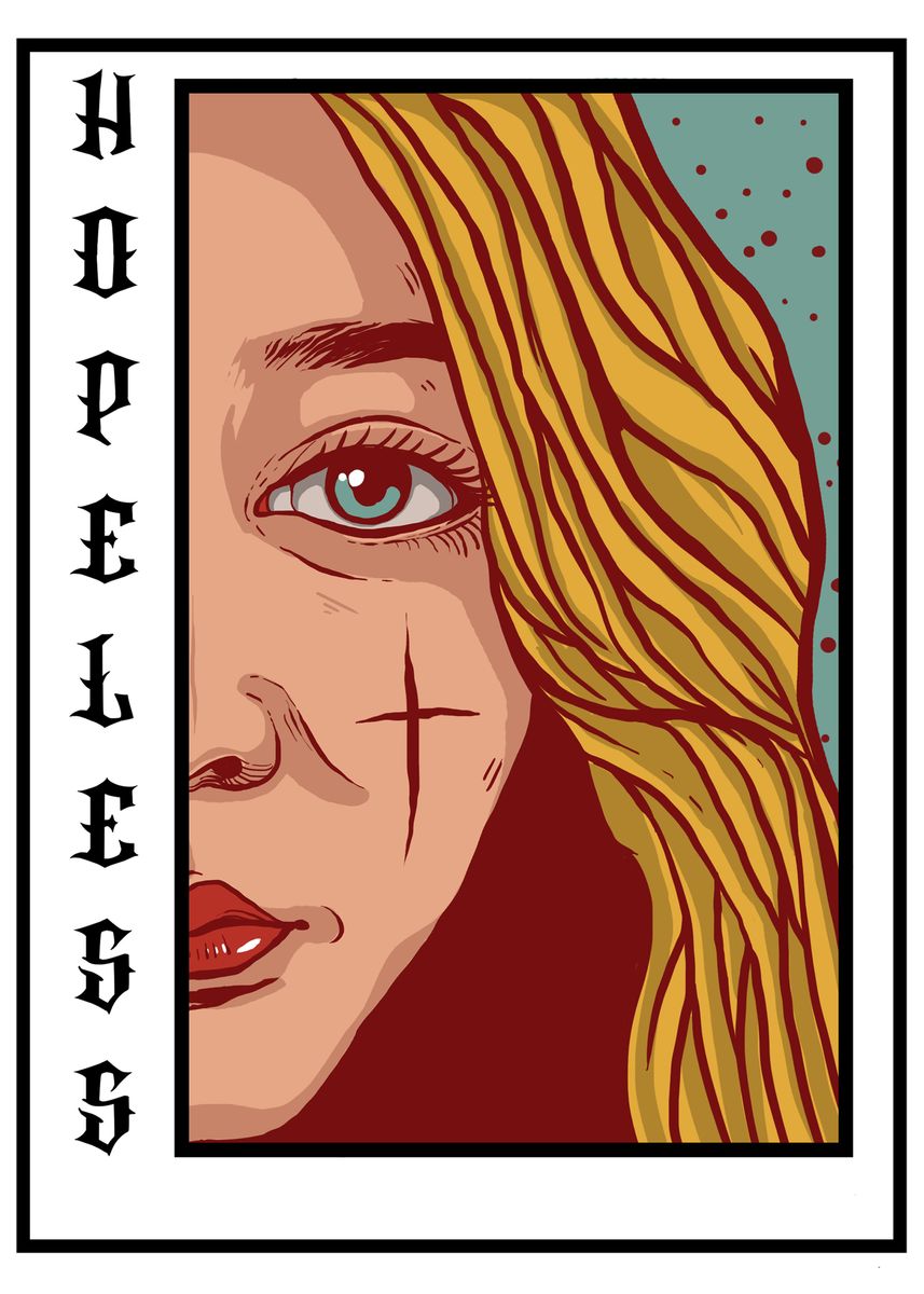 'hopeless' Poster by Plastic Ghost | Displate