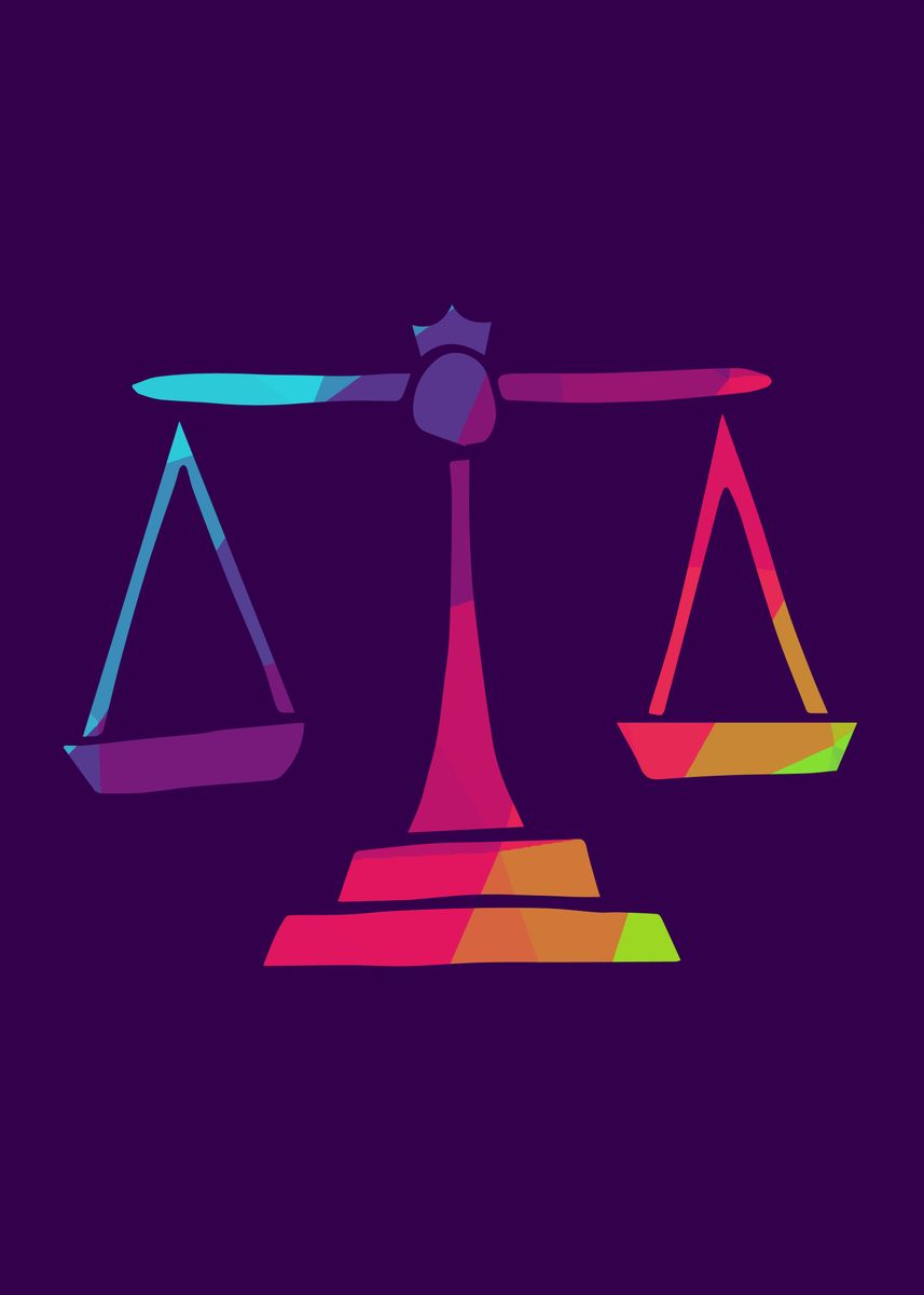 'Rainbow Balance Weight 2' Poster, picture, metal print, paint by ...