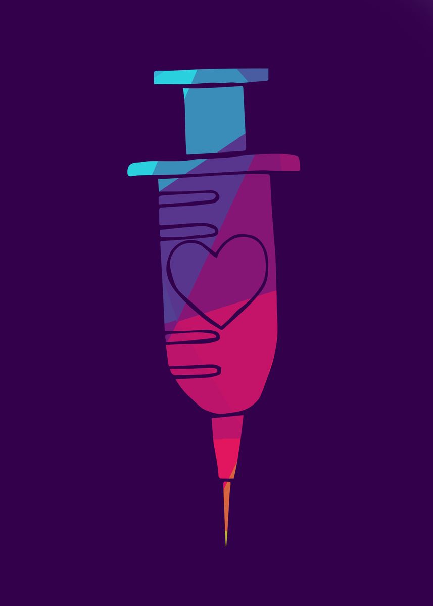 'Rainbow Injection Doctor 2' Poster, picture, metal print, paint by ...