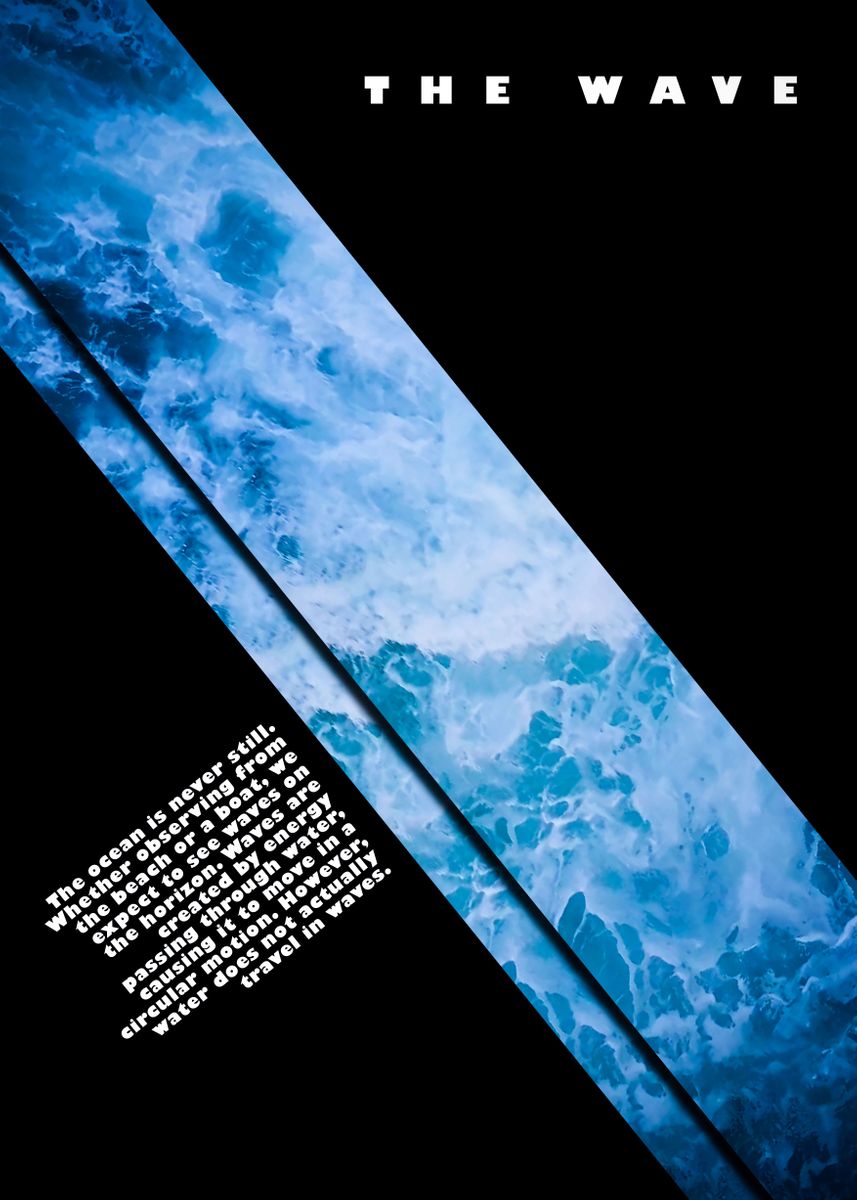 'Waves poster' Poster by Valerian Kiladze | Displate