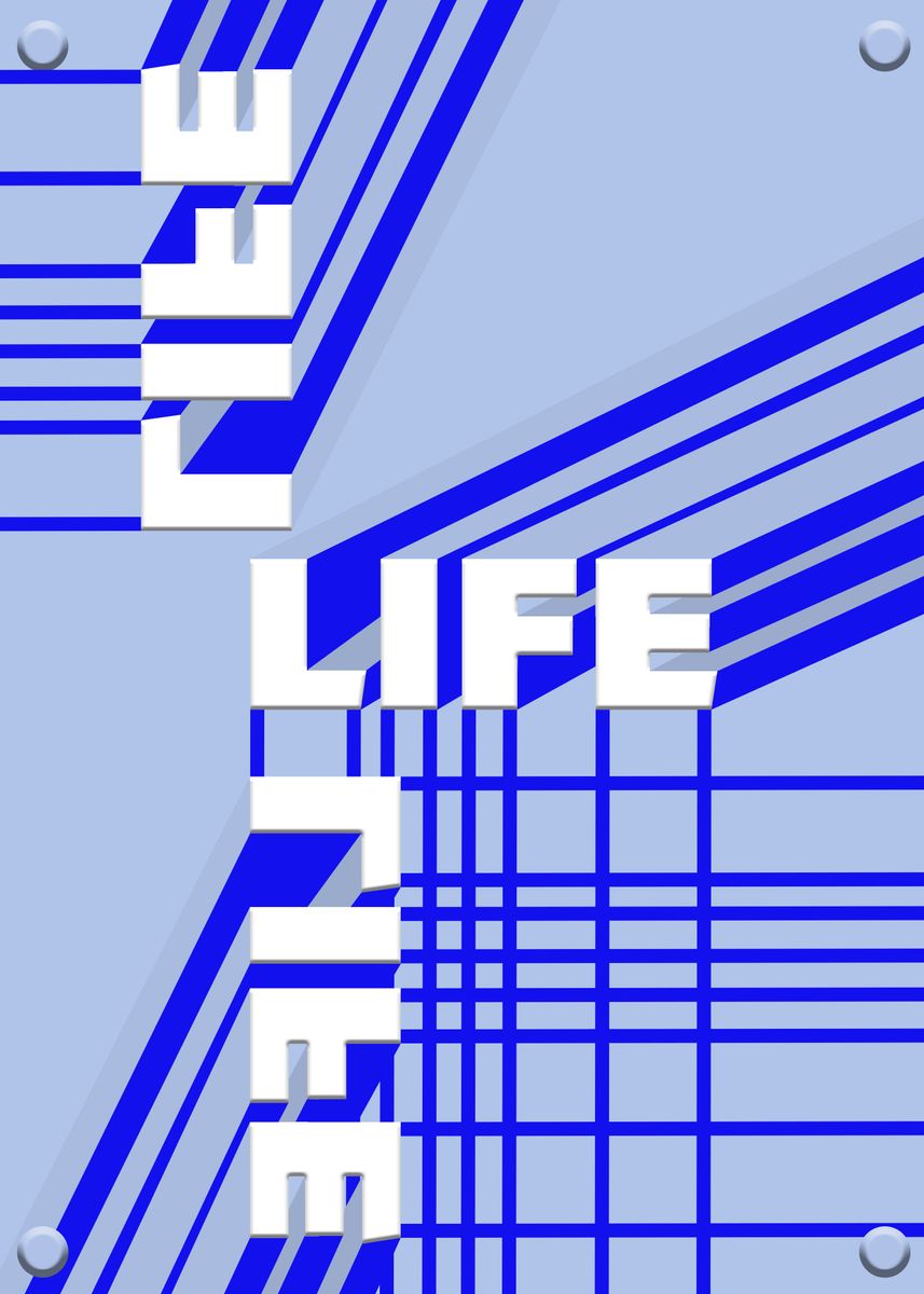 'Life Typography' Poster, picture, metal print, paint by Teodora ...