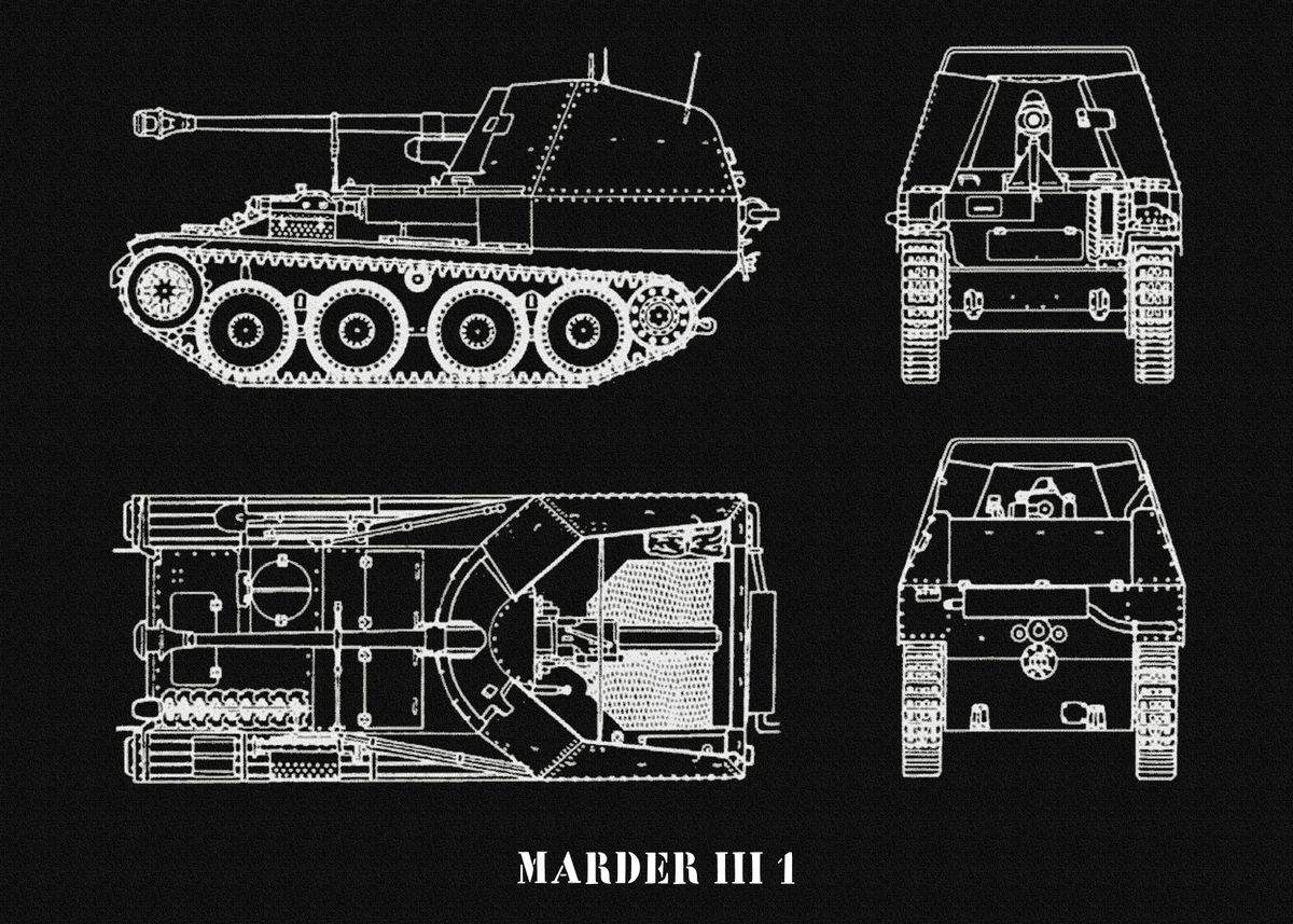 'MARDER III 1' Poster by Blueprint Expert | Displate