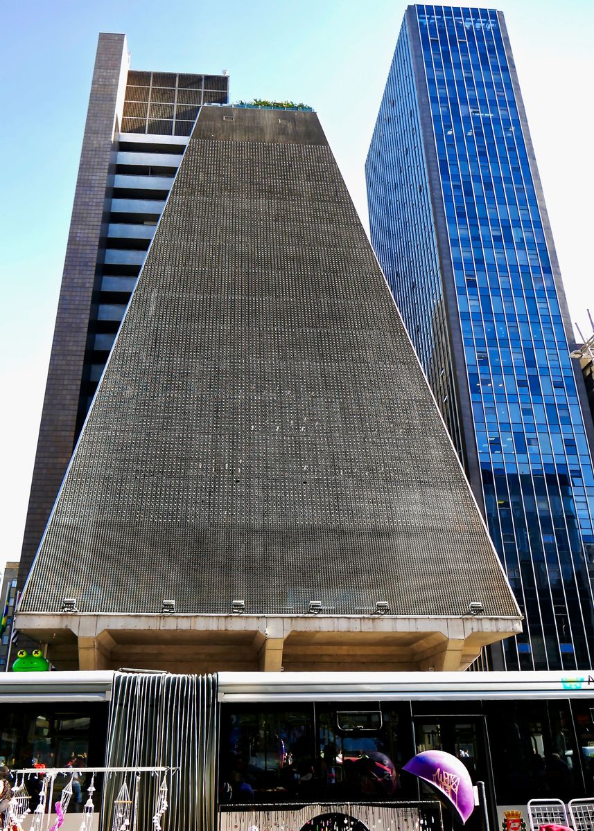 'FIESP BUILDING SAO PAULO' Poster, picture, metal print, paint by ...