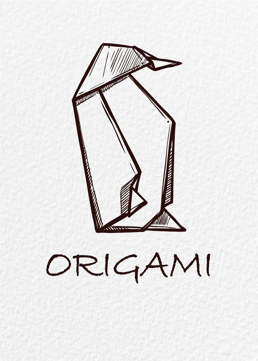 'Origami 2' Poster by Nine Arts | Displate
