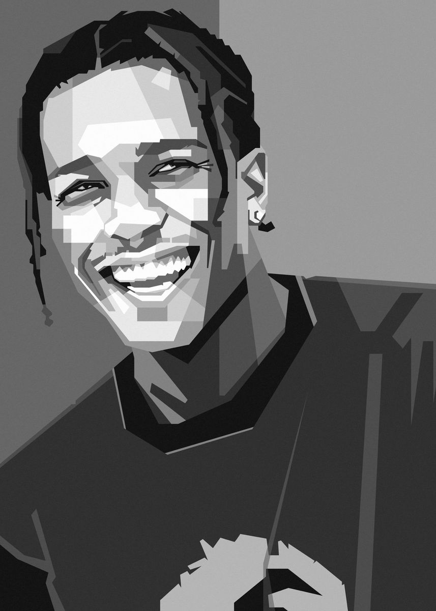 'Asap Rocky II' Poster by nofa aji zatmiko | Displate