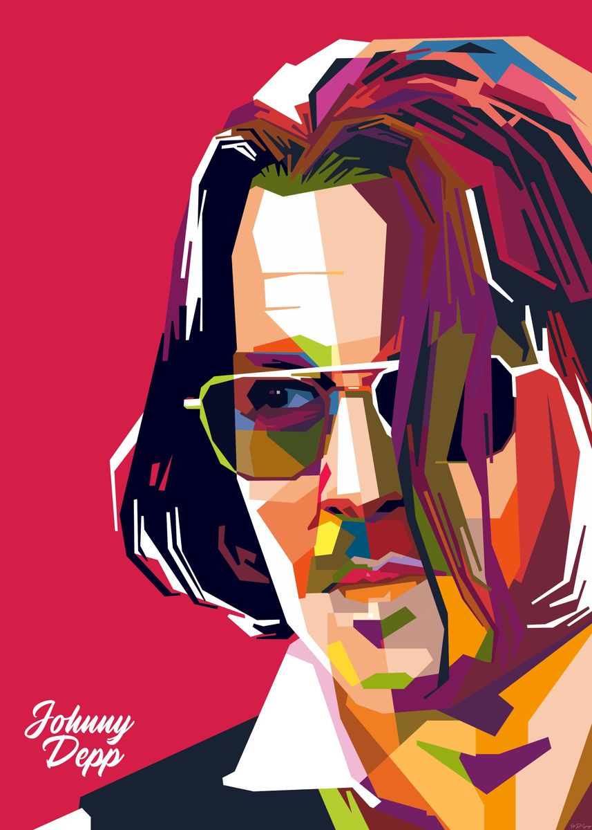'Johnny Depp' Poster, picture, metal print, paint by Eki D Surya | Displate