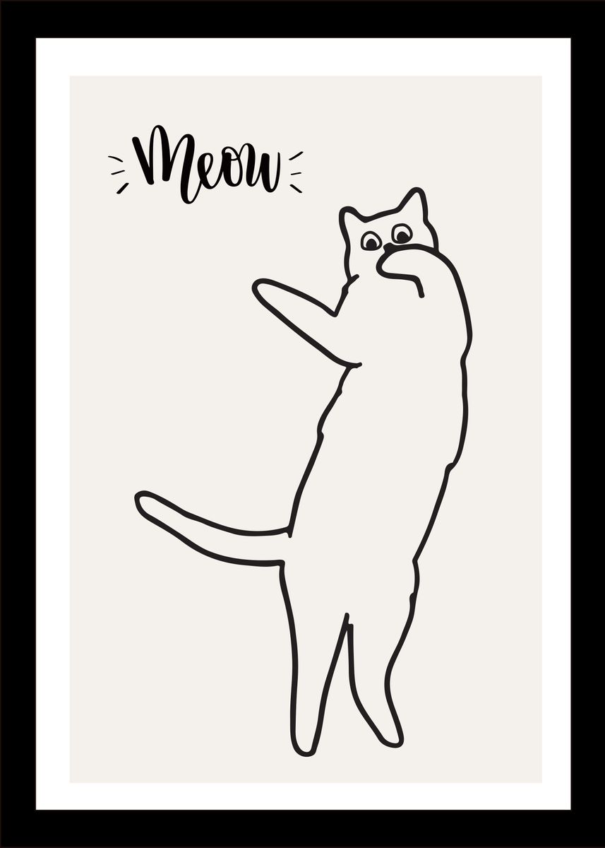 '8 meow' Poster by farid faizal | Displate