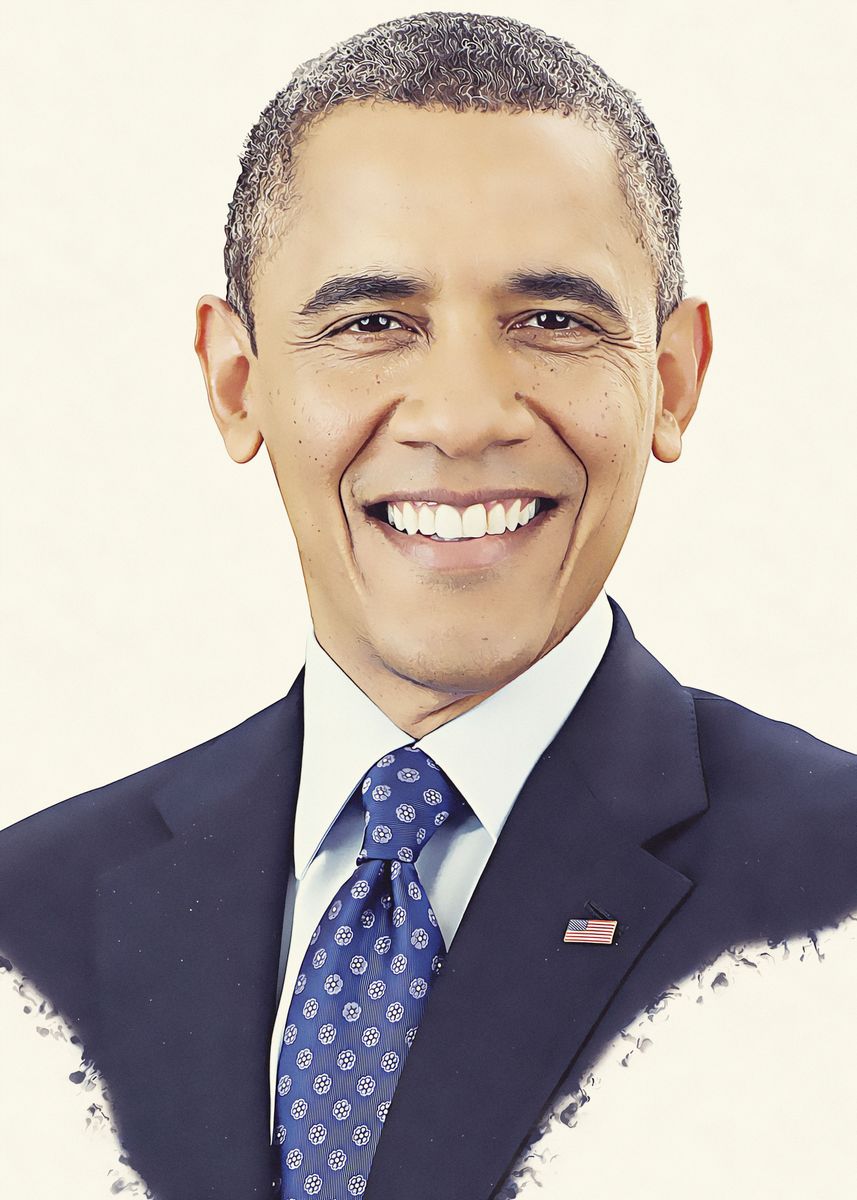 'Barack Obama' Poster, picture, metal print, paint by Mobilunik | Displate