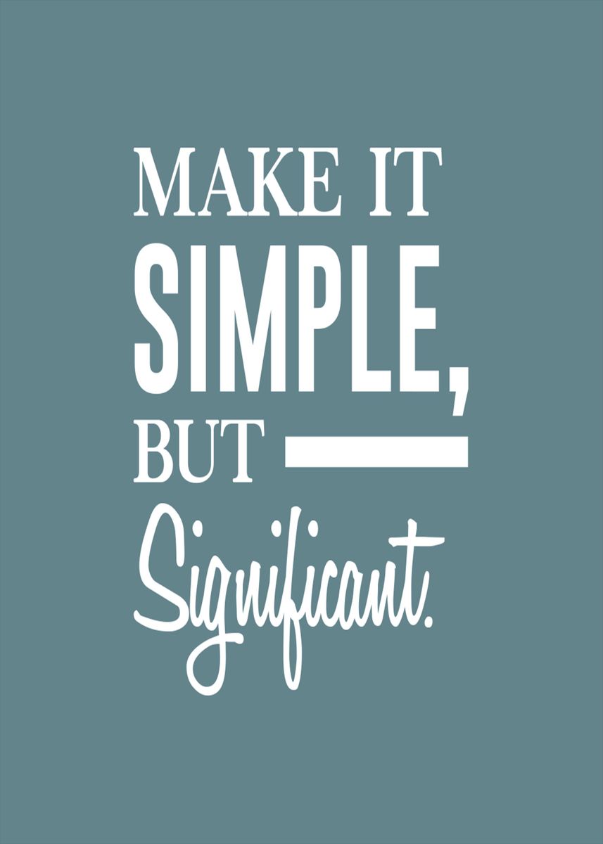 'Significant' Poster, picture, metal print, paint by Conceptual ...