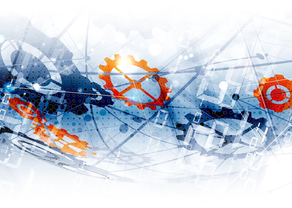 ' technology gears' Poster by Vs 1489 | Displate