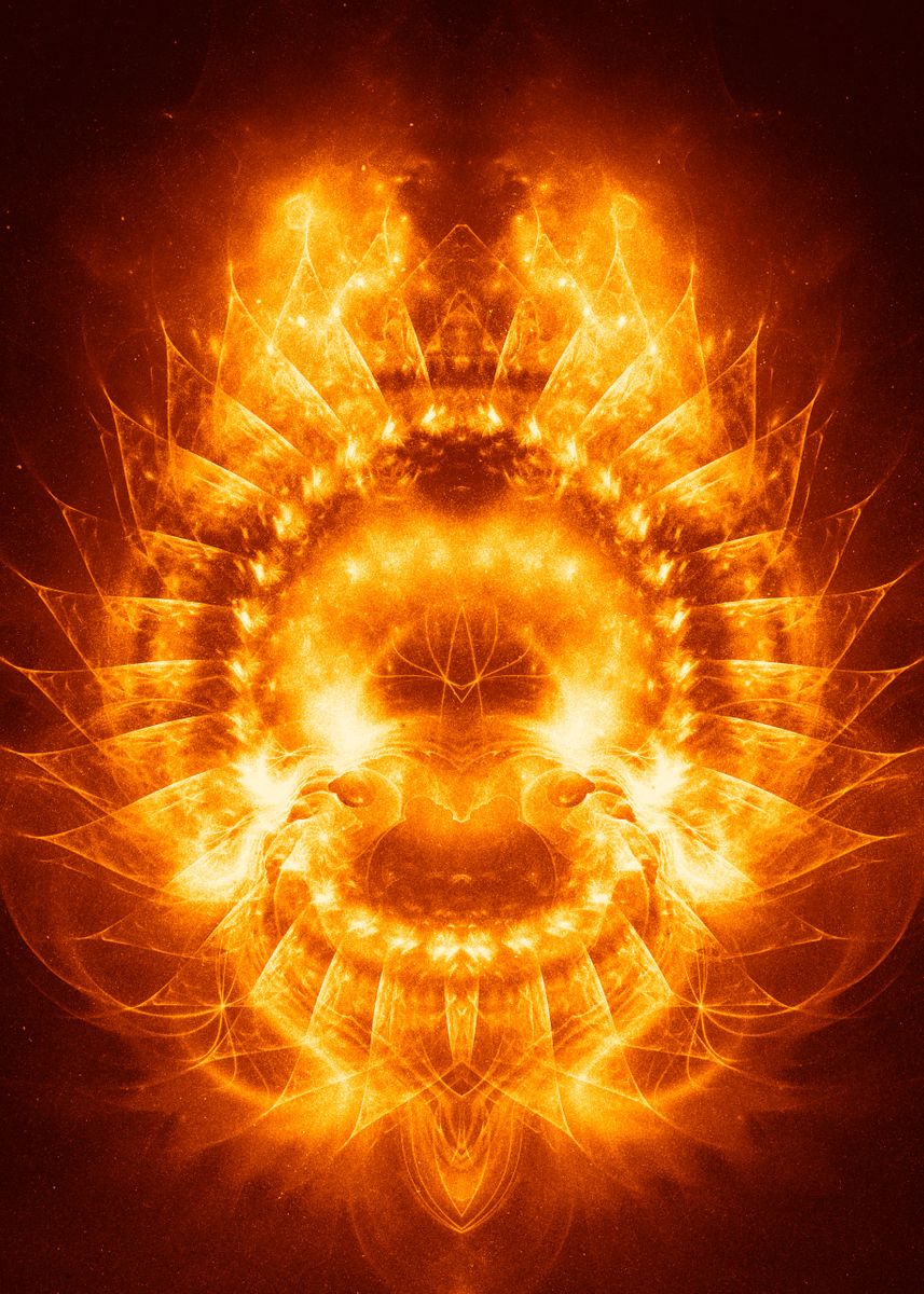 'Abstract Fire Artwork 08' Poster by Gerald | Displate