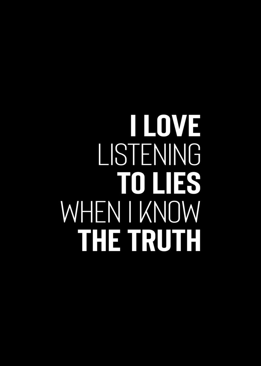 'The Truth' Poster, picture, metal print, paint by Conceptual ...