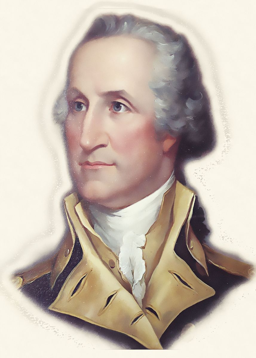 'George Washington' Poster, picture, metal print, paint by Mobilunik ...