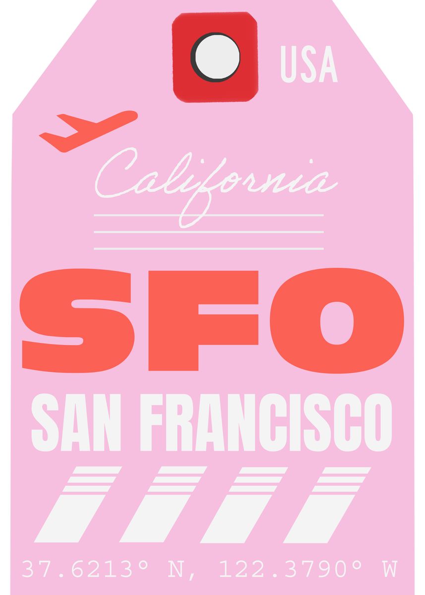 'SFO airport San Francisco' Poster by Epic Adventure | Displate