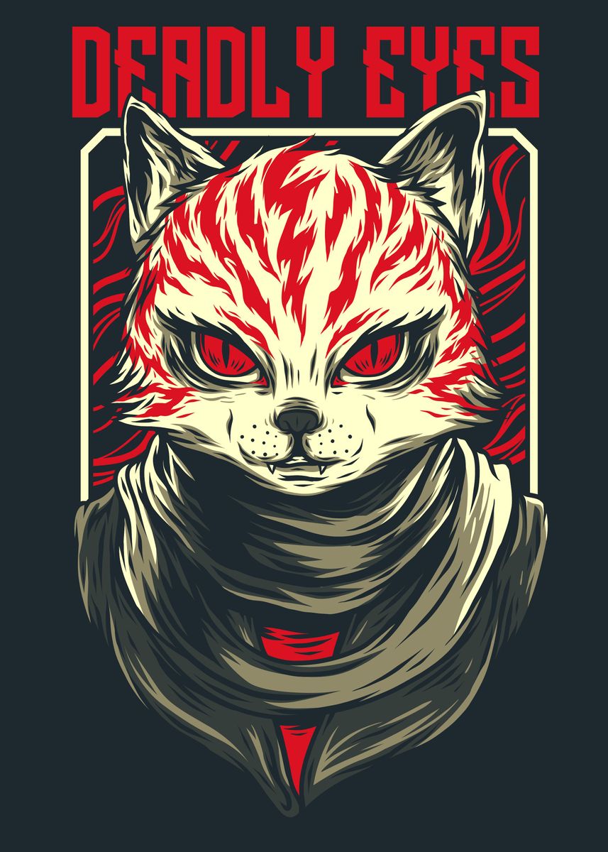 'Deadly Eyes' Poster by Snazzy | Displate