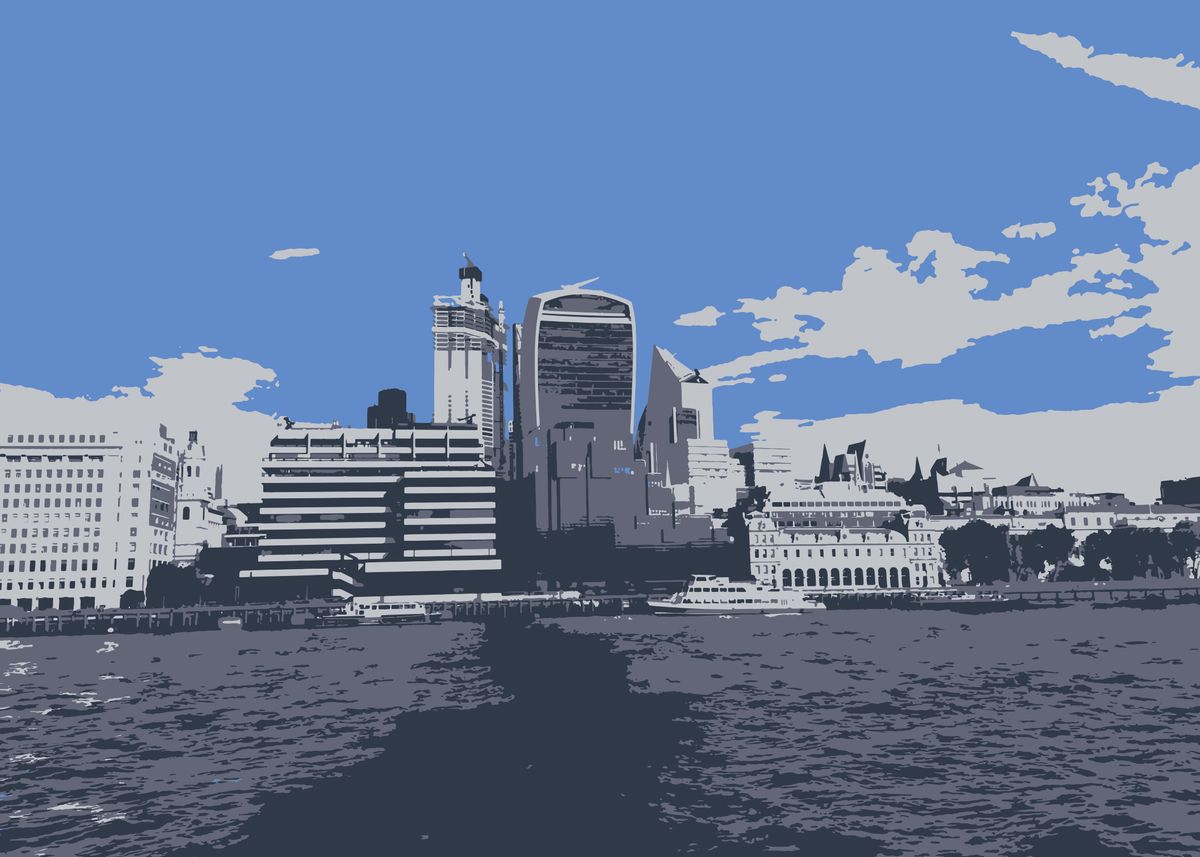 'EC3M 4BA' Poster by Cain | Displate