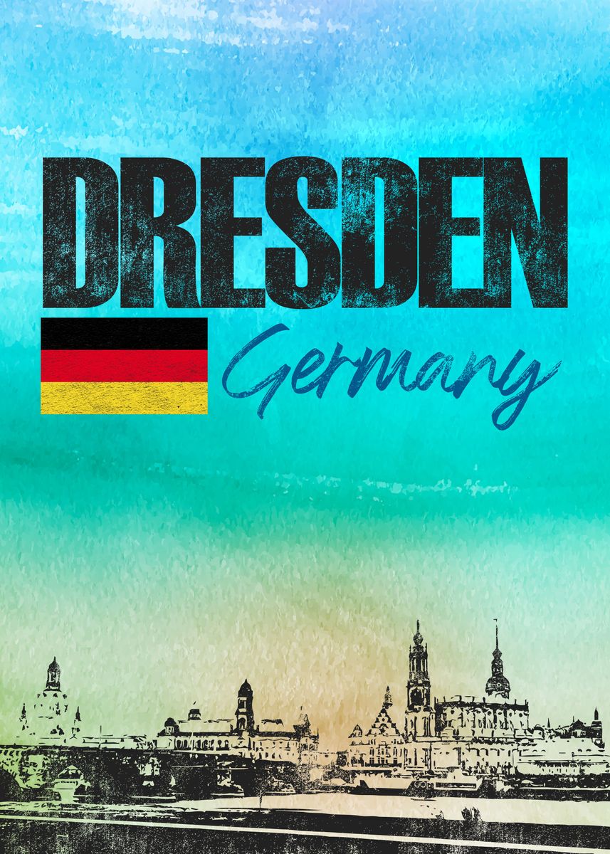 'Dresden' Poster, picture, metal print, paint by Printed Artings | Displate