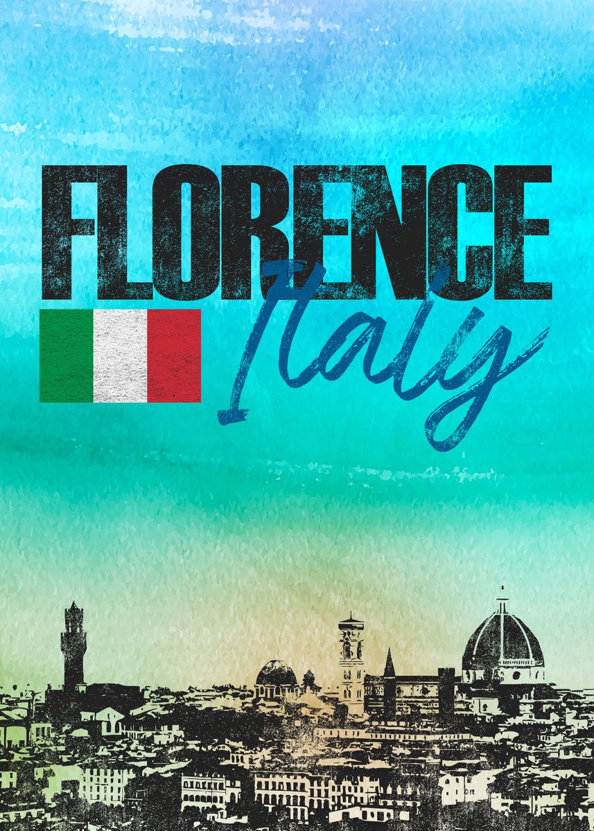 'Florence' Poster, picture, metal print, paint by Printed Artings ...