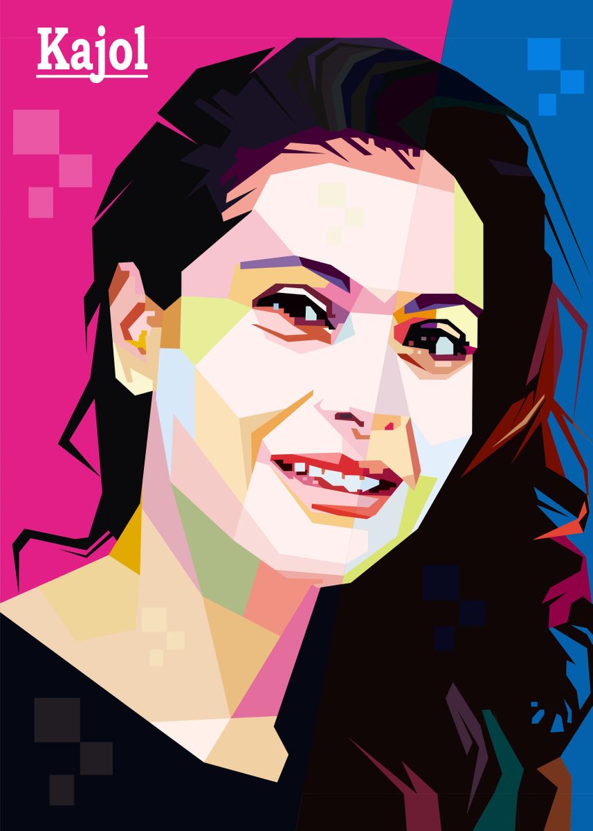 'A KAJOL' Poster, picture, metal print, paint by Bintang Studio | Displate