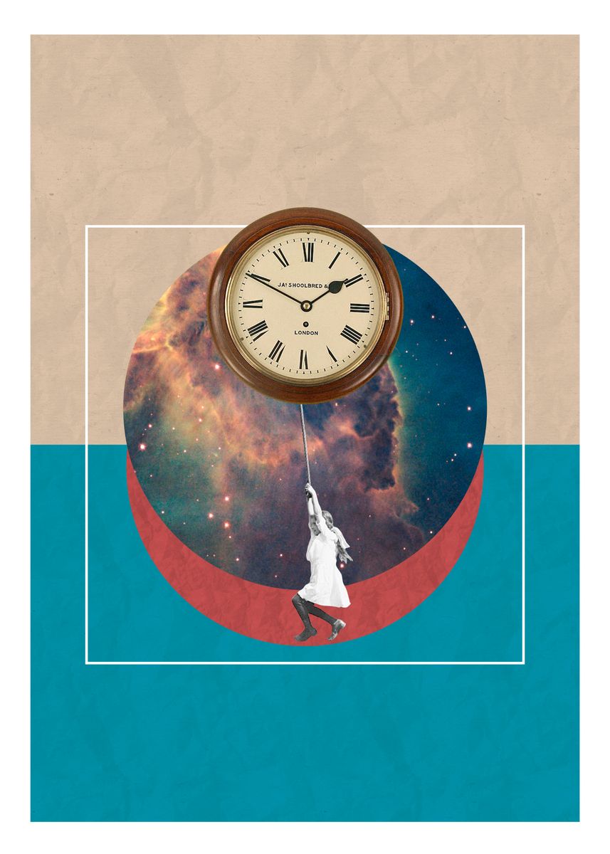 'Time flies' Poster, picture, metal print, paint by Oskyposters | Displate