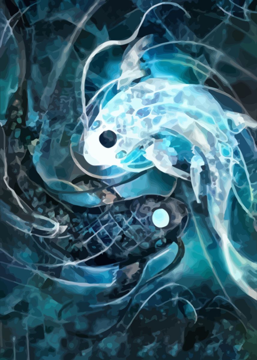 Yin Yang Fish Painting