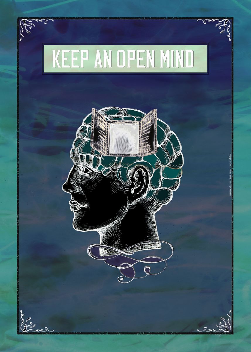 'keep an Open Mind 2' Poster, picture, metal print, paint by Fanitsa ...