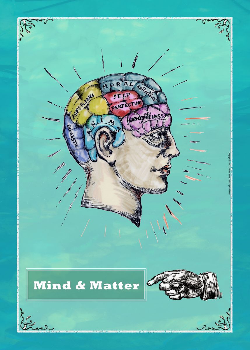 'Mind and Matter' Poster, picture, metal print, paint by Fanitsa | Displate