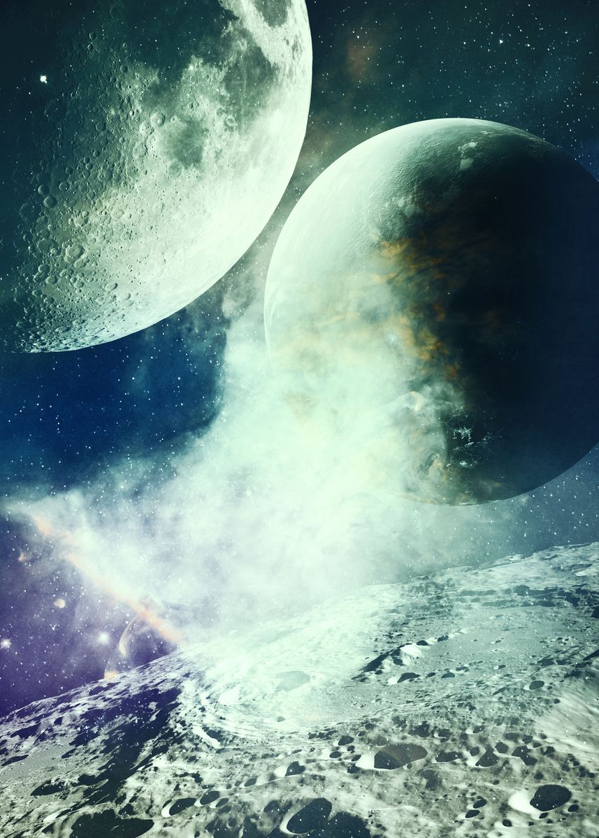 'Cosmic' Poster, picture, metal print, paint by Ravi Shankar | Displate